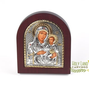Icon of the Blessed Mother & Baby Jesus, Home Blessing Icon, Virgin ...