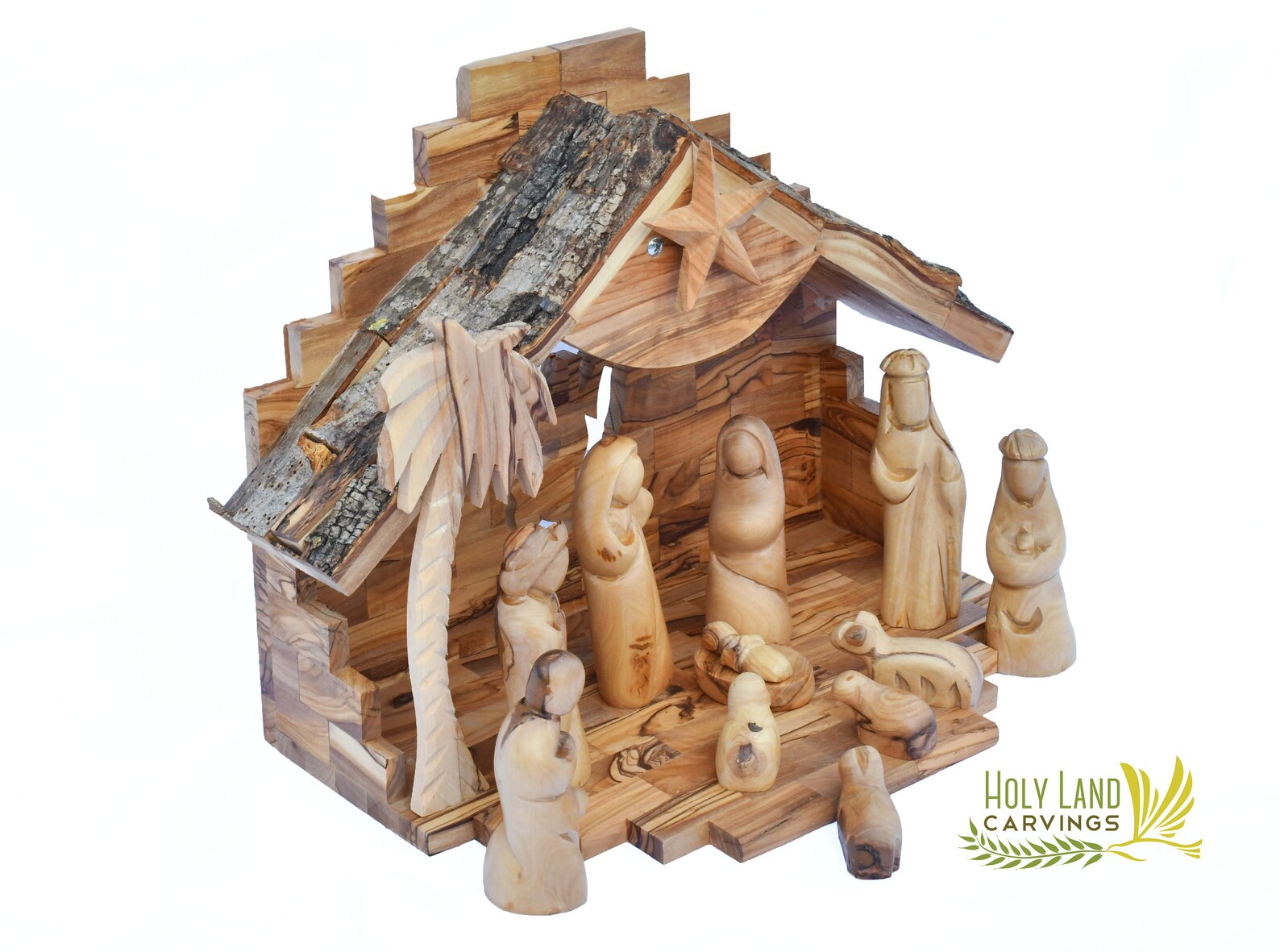 Large Nativity Set Wooden Nativity Set for Christmas Manger - Etsy