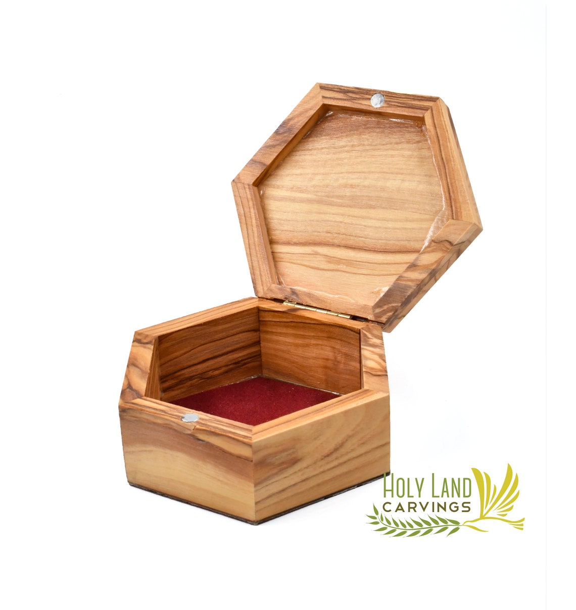 Olive Wood Box, Jewelry Box, Rosary Box, Keepsake Box Made in the Holy ...