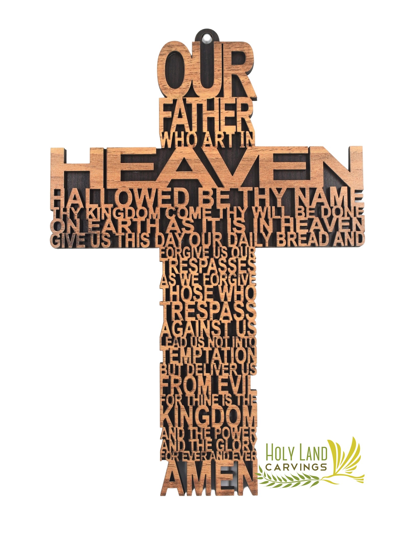 The Lords Prayer Cross Our Father Wall Cross the Lords - Etsy