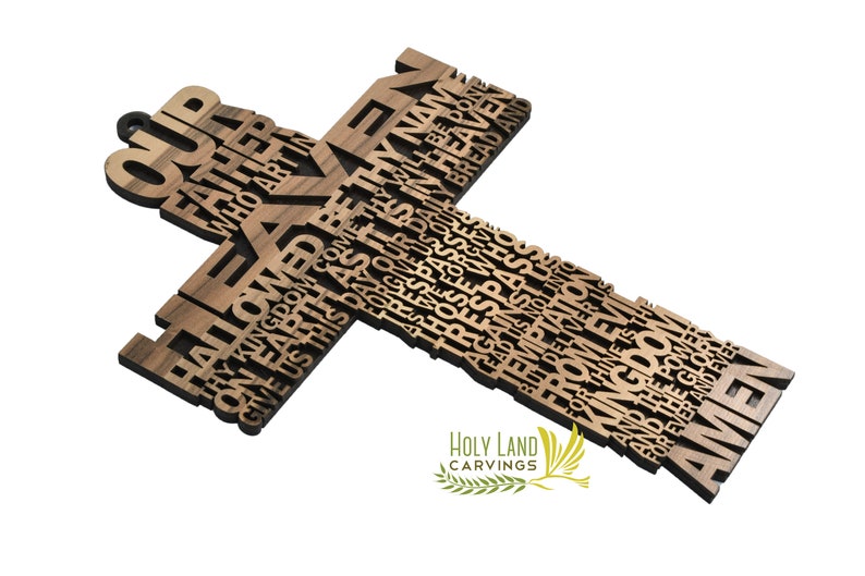 The Lords Prayer Cross Our Father Wall Cross Our Father - Etsy