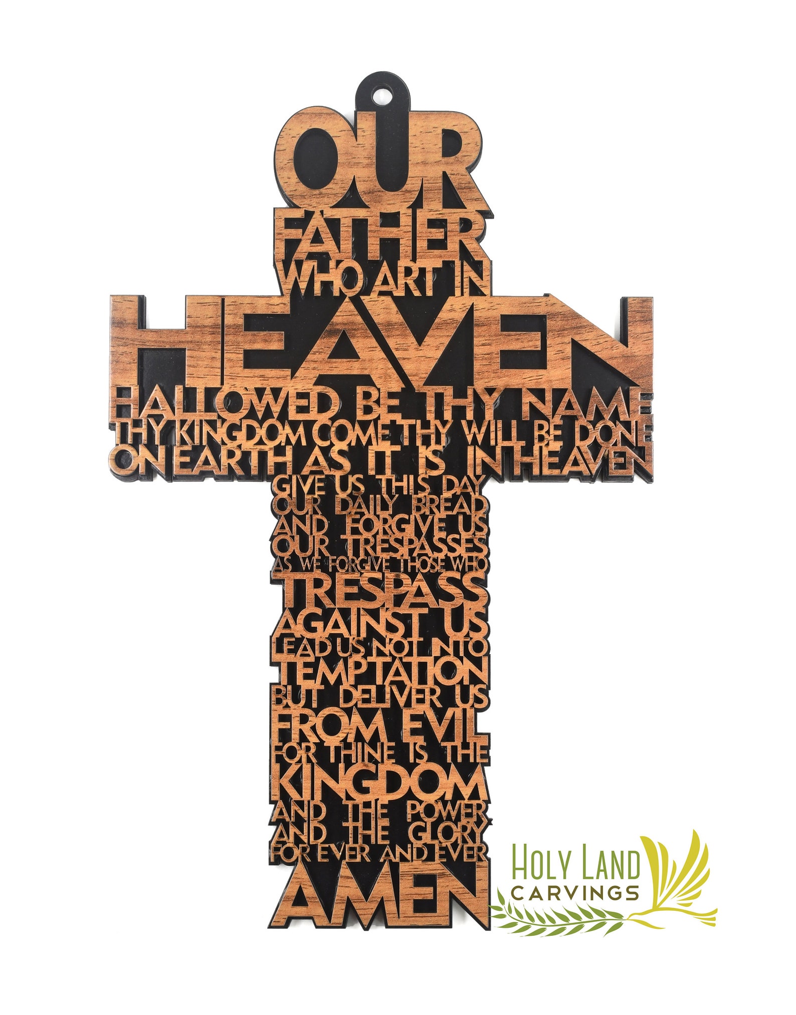 Our Father Prayer Cross, 11 Inch the Lords Prayer Cross Wall Décor ...