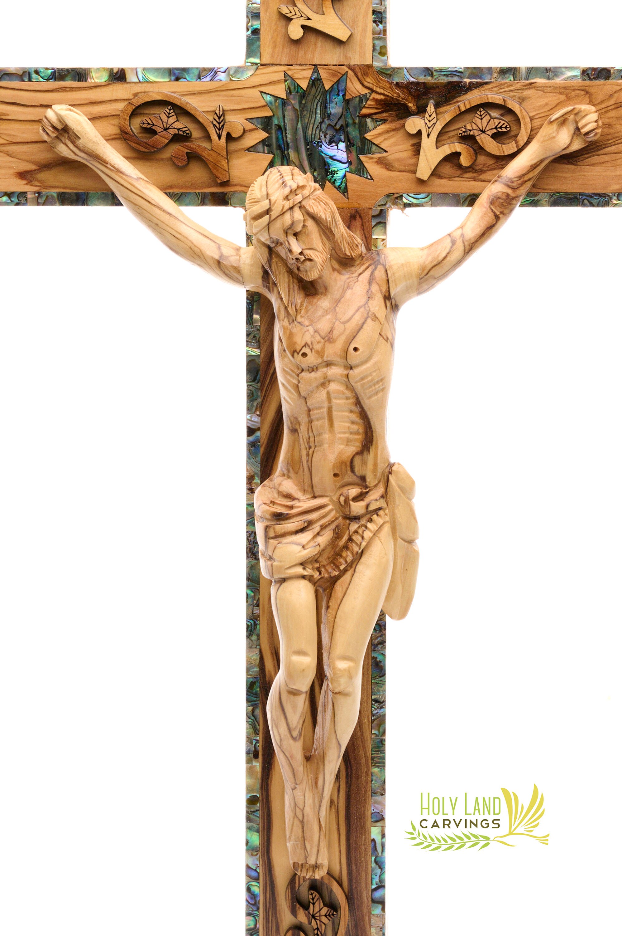 20 Inch Large Wall Crucifix Olive Wood Crucifix for Wall - Etsy