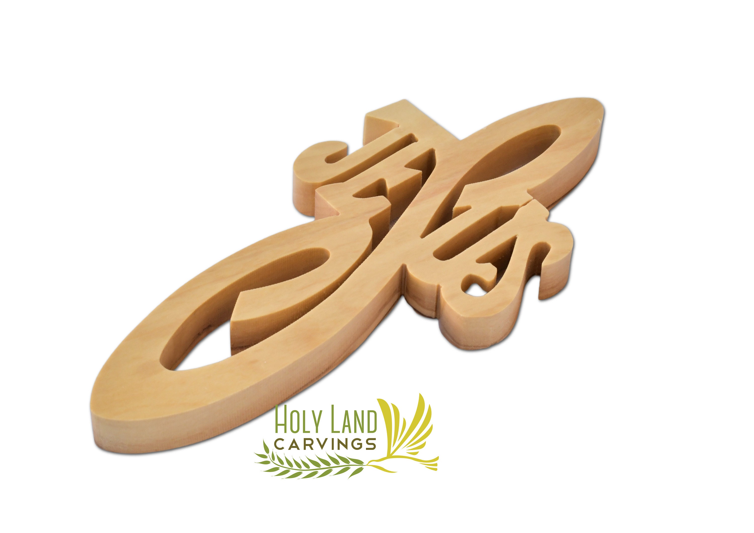 Jesus Name Cross Olive Wood Cross Jesus Cross for Wall - Etsy