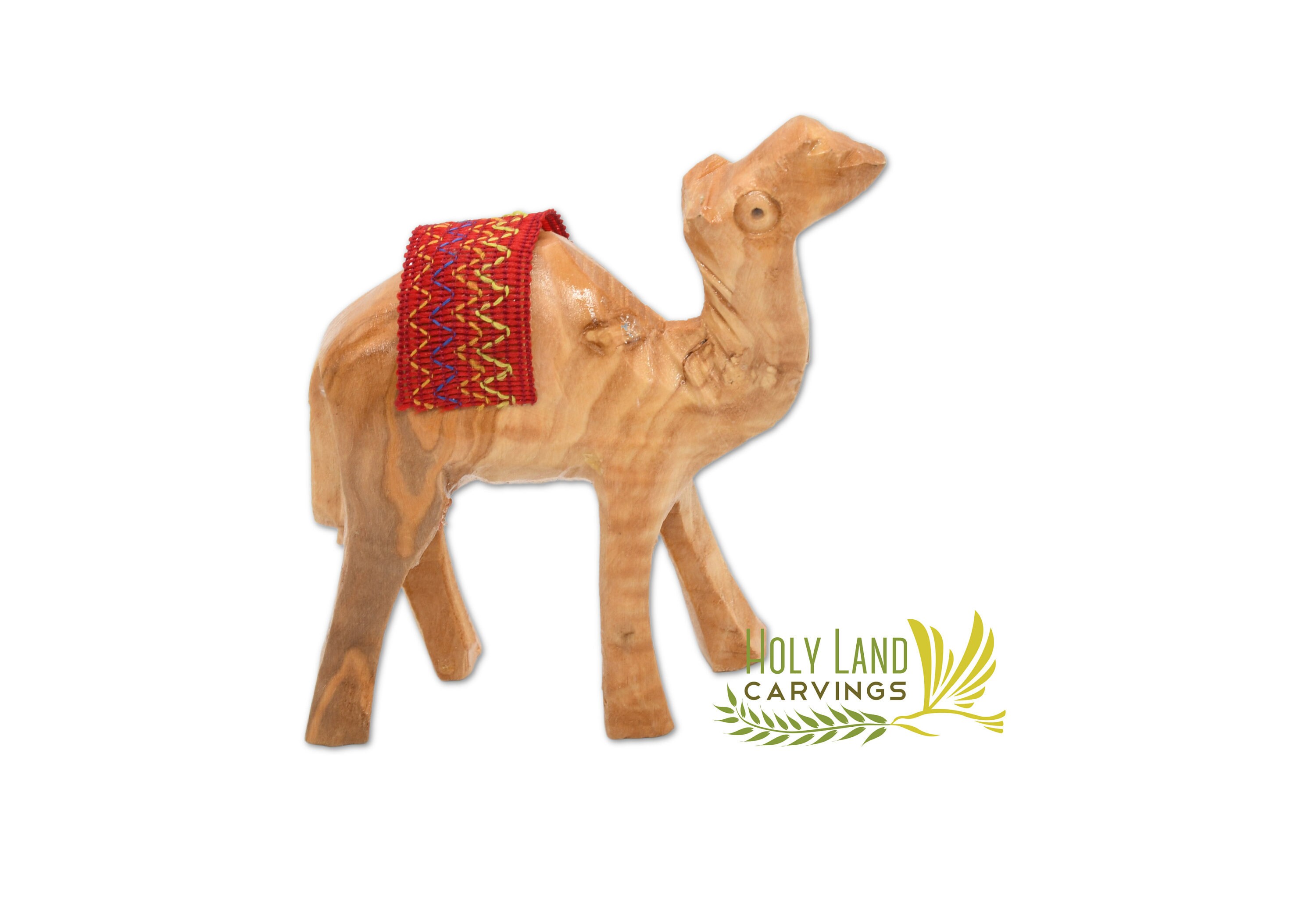 Small Camel Figurine With Red Saddle Olive Wood Camel Made - Etsy