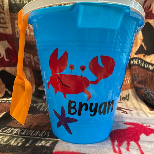 Personalized Beach Pail With Shovel Custom Anything You Want | Etsy