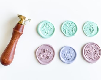 Wax Seal Stamp Cartoon Unicorn,Wax Seal Head,Journal Stamp,Wax Sealing ...