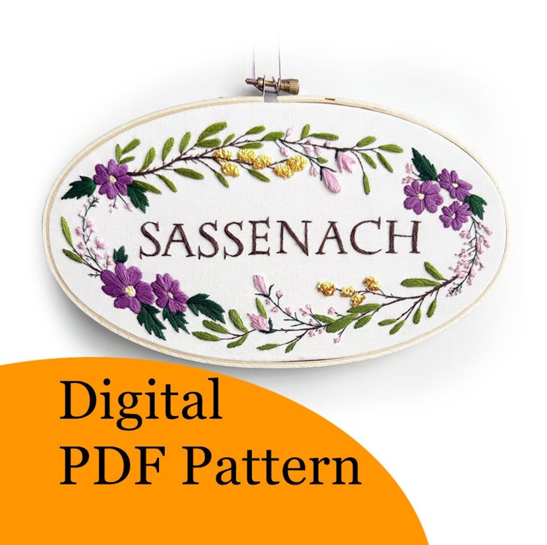 Digital Sassenach Outlander Inspired Embroidery PDF Pattern - Etsy