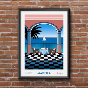 Madeira Portugal Art Print • Funchal Madeira Island Wall Decor ...