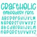 PES Craftholic Embroidery Font 2 SIZES - Etsy