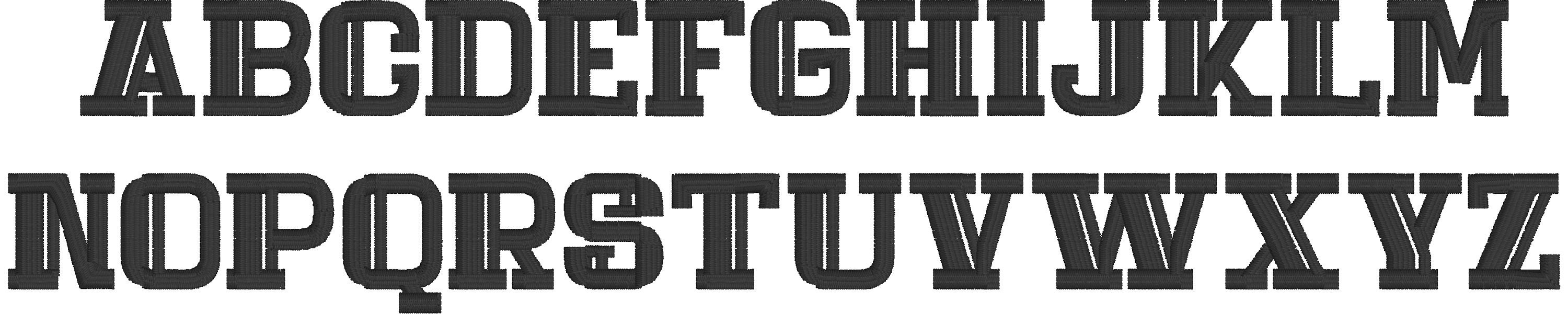 PES Daily Mix Embroidery Font 7 SIZES - Etsy