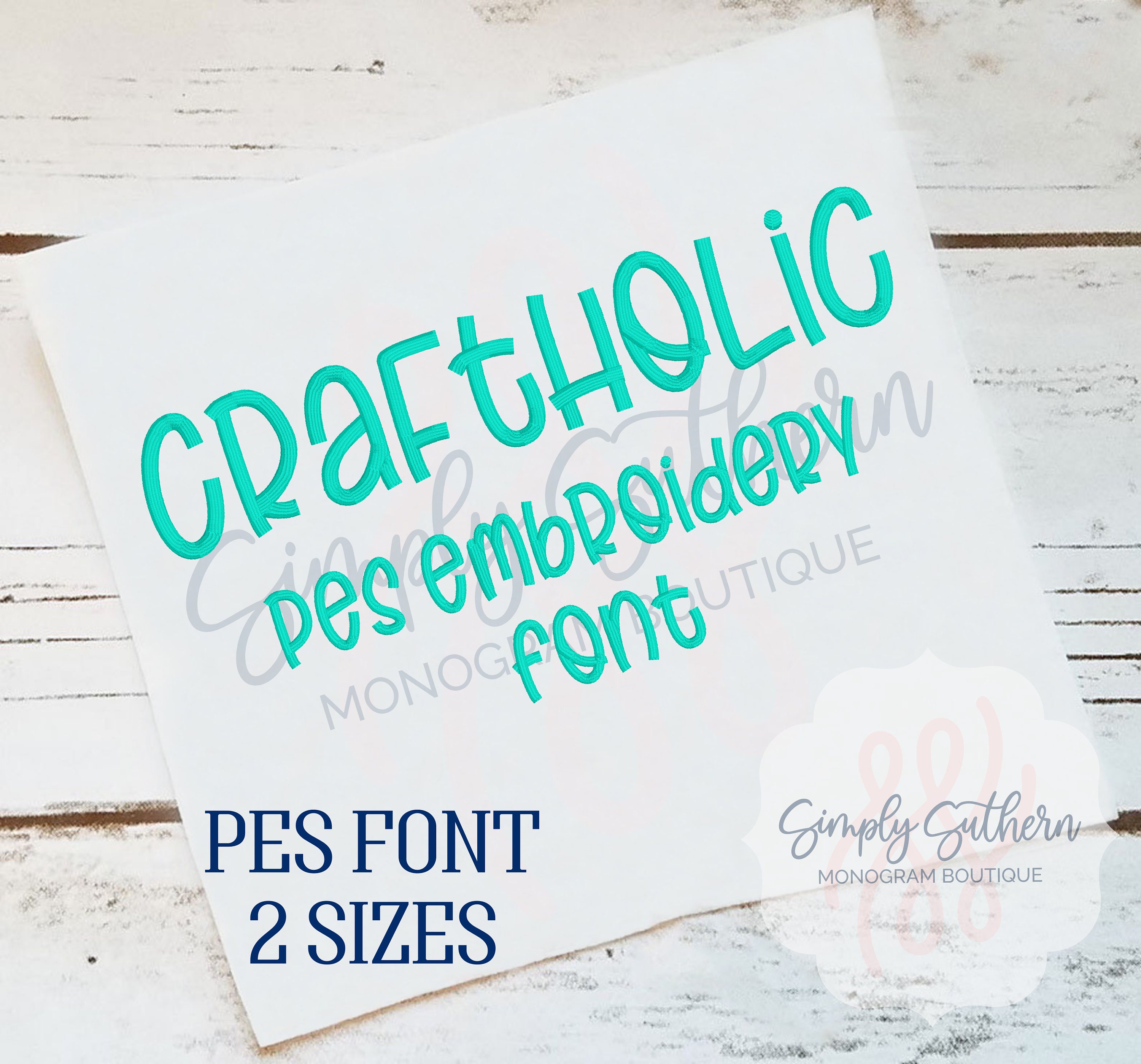 PES Craftholic Embroidery Font 2 SIZES - Etsy