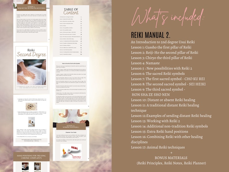 REIKI MANUALS - Level 1 and Level 2 - Beginner Friendly Reiki Books ...