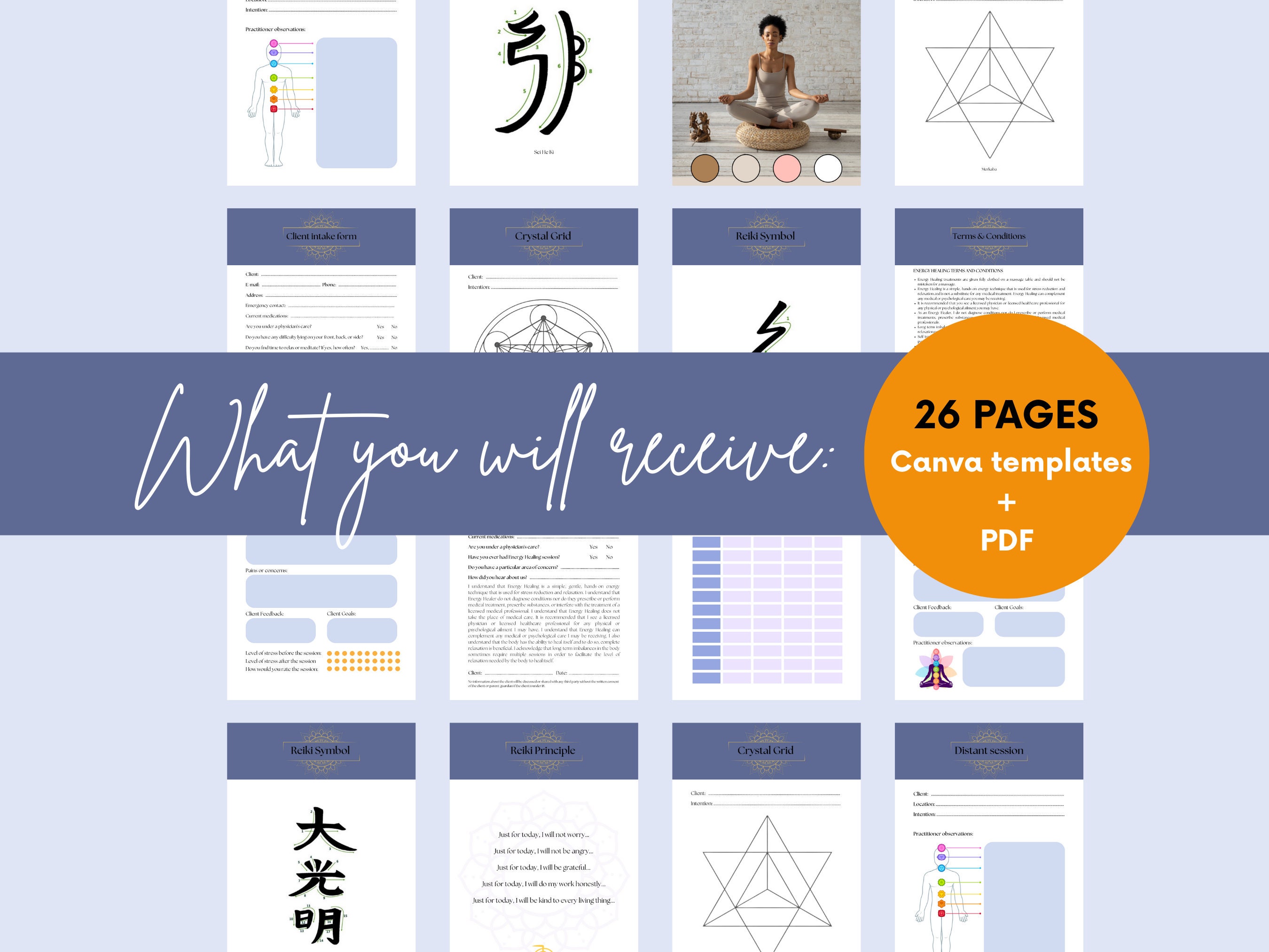 ENERGY HEALING Business Form Bundle, Healing Session, Distance Forms ...