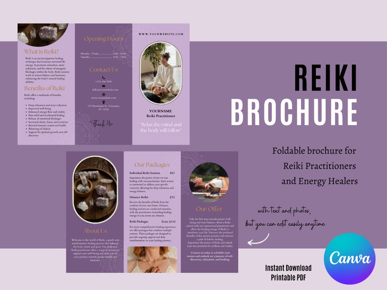 REIKI BROCHURE, Reiki Business, Reiki Flyer, Reiki Healing, Reiki ...