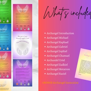 Archangel Guide, Archangel Invocation, Archangel Cheat Sheet, Michael ...