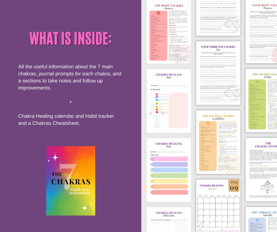Chakra Healing Guide & Workbook Energy Healing, Reiki Healing, Chakras ...