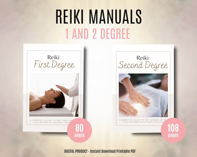 REIKI MANUALS - Level 1 and Level 2 - Beginner Friendly Reiki Books ...