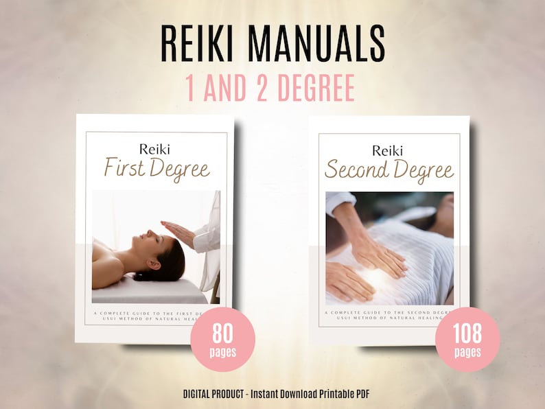 REIKI MANUALS - Level 1 and Level 2 - Beginner Friendly Reiki Books ...