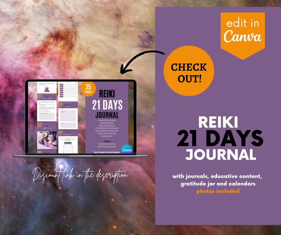 Reiki Social Media Content Planner - Reiki Business Planner - Energy ...