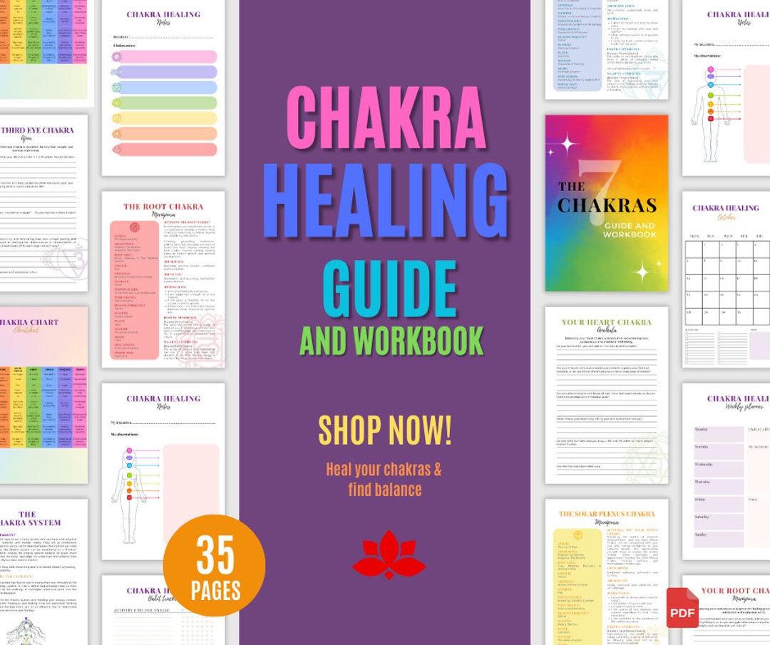Chakra Healing Guide & Workbook Energy Healing, Reiki Healing, Chakras ...