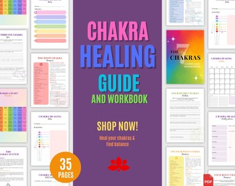 Chakra Healing Guide & Workbook - Energy Healing, Reiki Healing ...