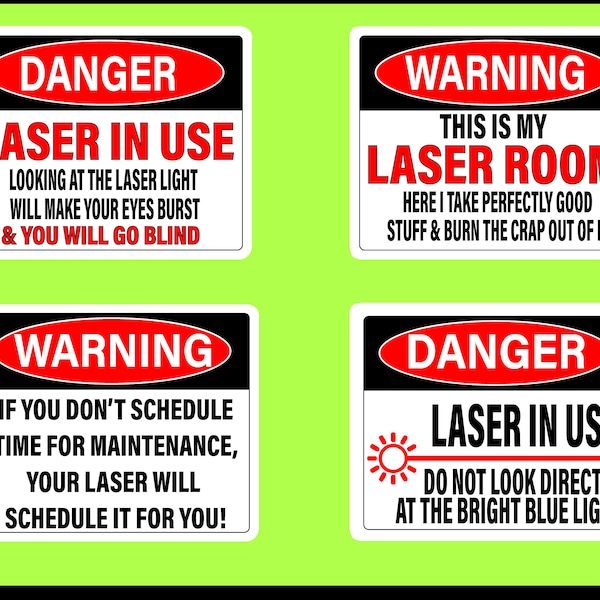 Funny Danger Stickers - Etsy