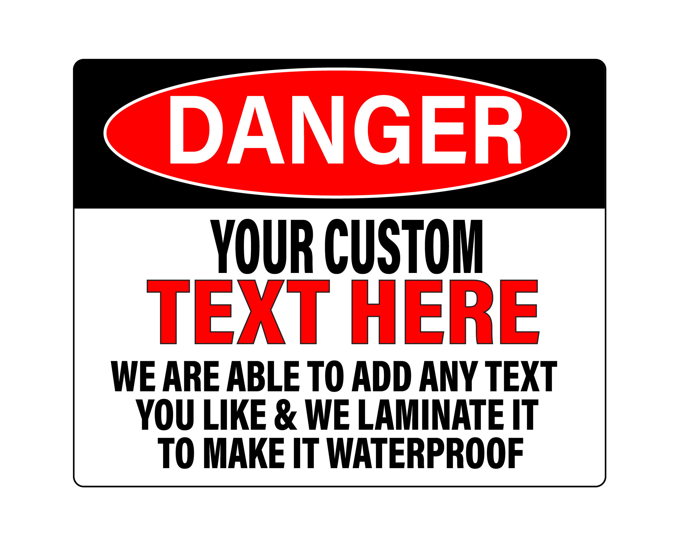 Danger Sticker Pack of 25 Stickers, Choose Your Danger Stickers, Own ...