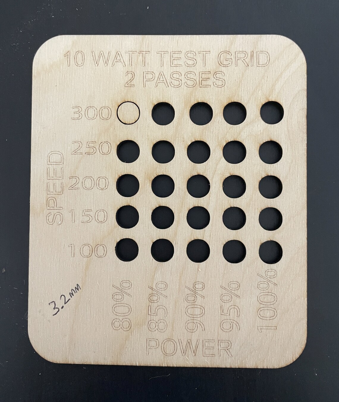 Diode Laser Material Test Grids 5W & 10W, 20W Grids to Cover Most Diode ...