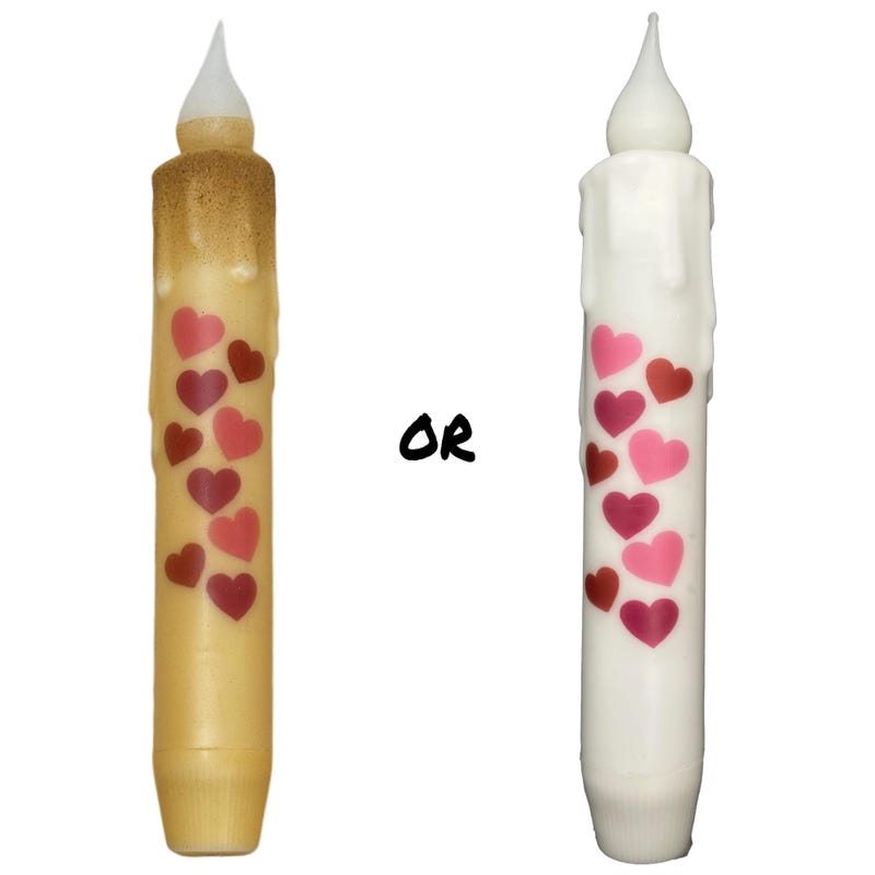 Led Painted Candles - Etsy