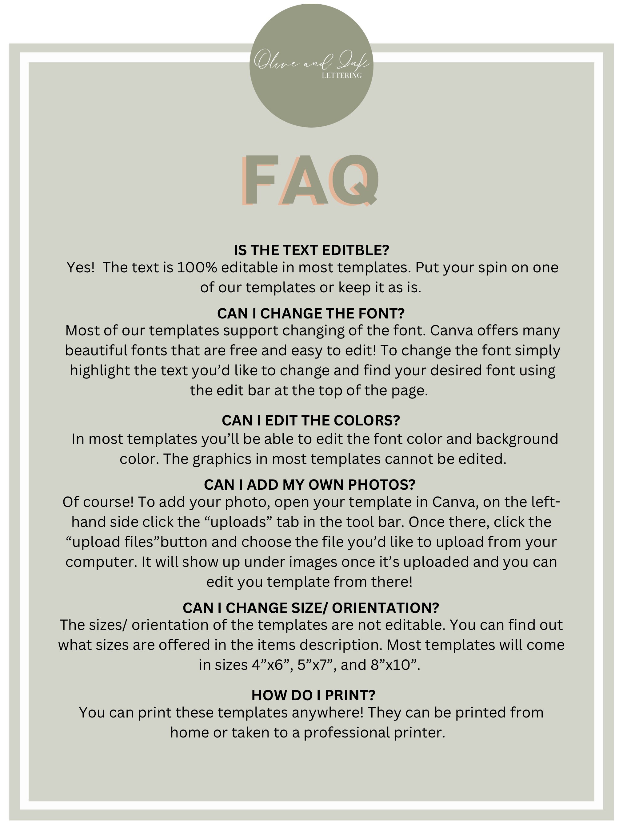 AVA in Loving Memory Sign Printable, Forever in Our Hearts, Minimalist ...