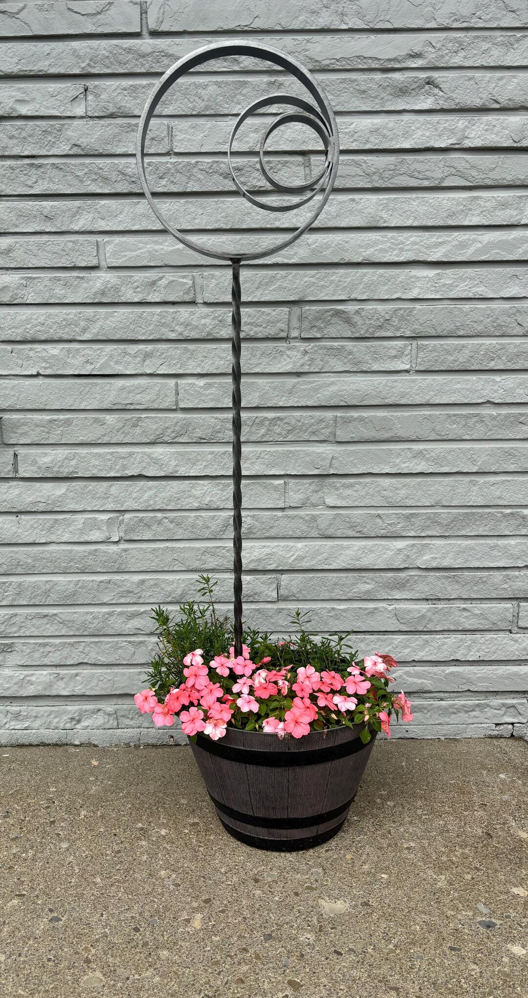 Large Modern Outdoor Metal Sculpture, Steel Garden Yard Lawn Art Decor ...