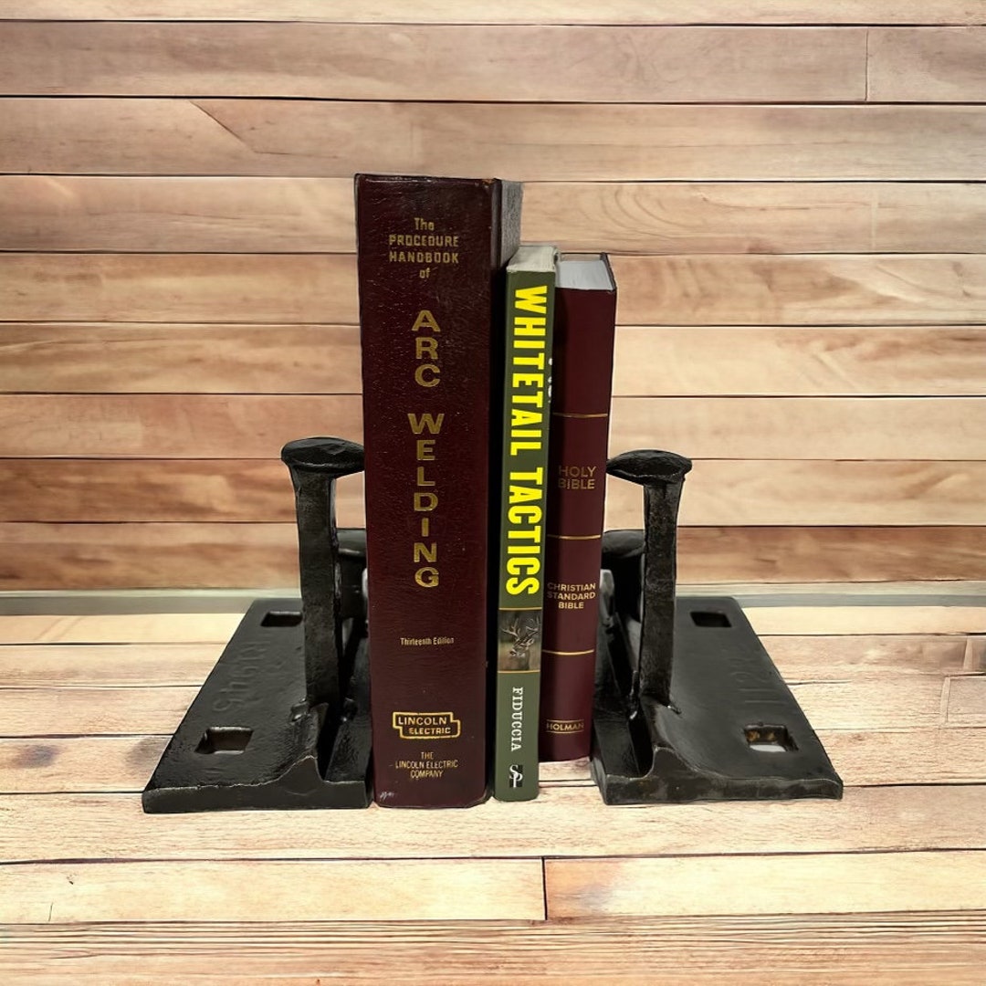 Metal Bookend Railroad Bookend Set, Book Organizer,library,bookshelf ...
