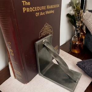 Metal Bookend, Industrial Modern Doorstop, Americanmade/handmade ...
