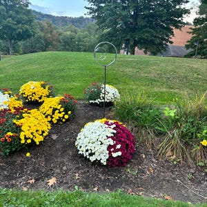 Outdoor Metal Sculpture, Wrought Iron Garden Yard Art Statue, Metal ...