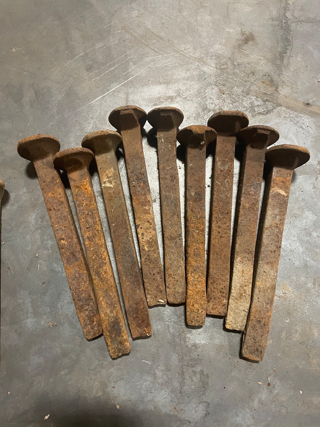 Railroad Spikes for Sale, Steel Paperweight Doorstop, Antique Kinzua ...