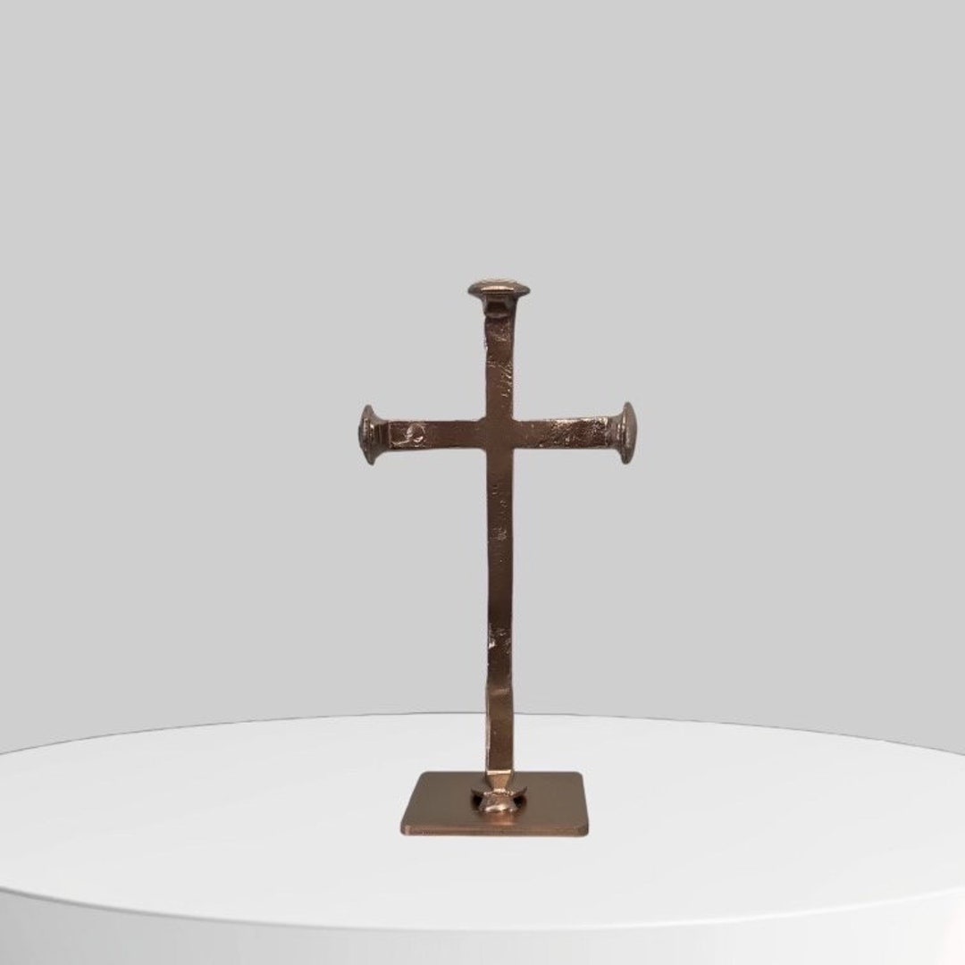 Metal Christian Cross Heavy Duty Iron Cross, Religious Home Decor Cross ...