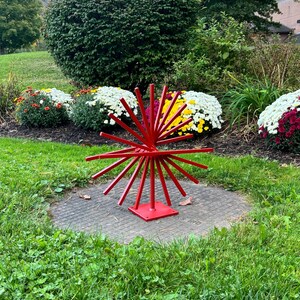 Modern Metal Sculpture Office Decor, Public Art Mid Century Modern ...