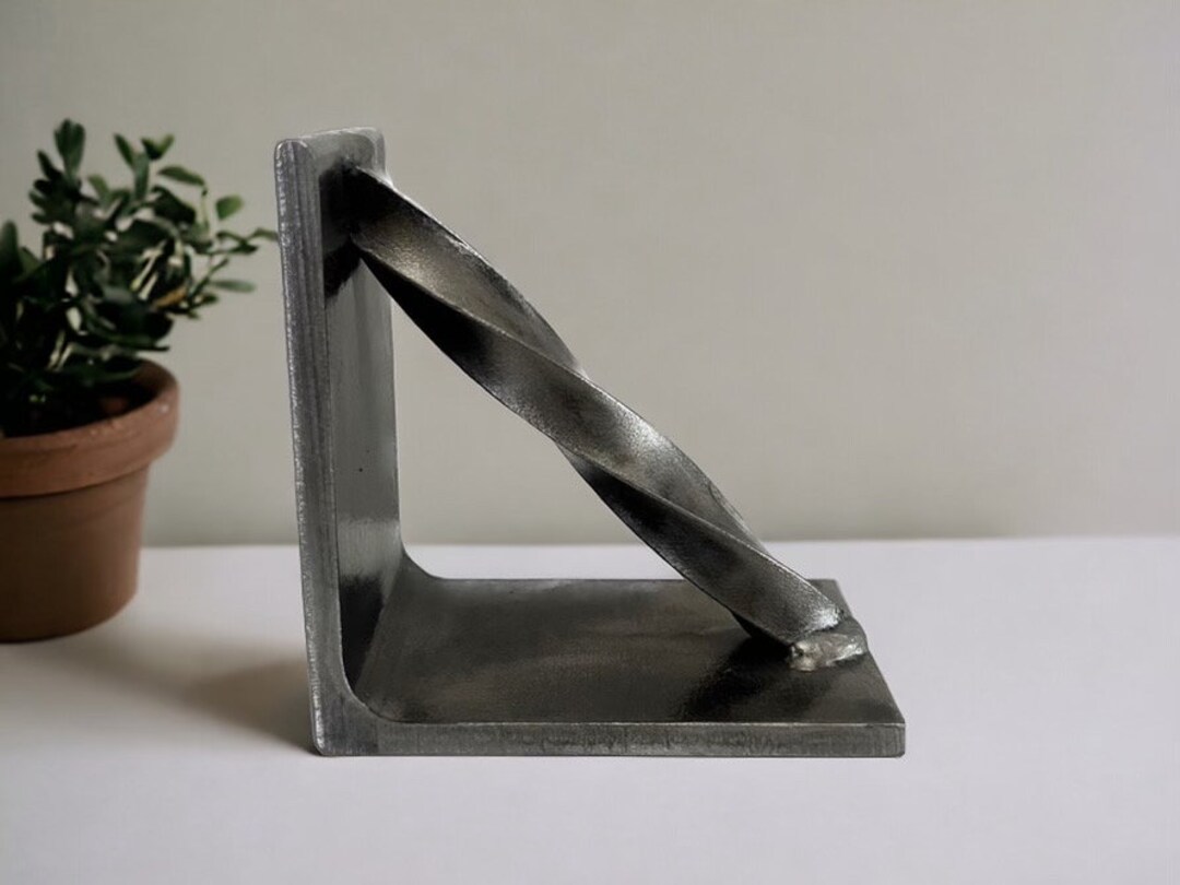 Metal Bookend, Industrial Modern Doorstop, Americanmade/handmade ...
