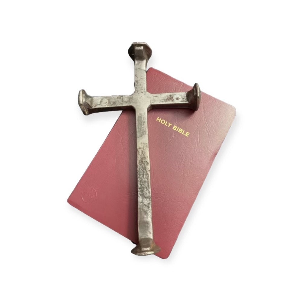 Railroad Spike Cross,religious Cross, Rustic Cross, Religous Paper ...