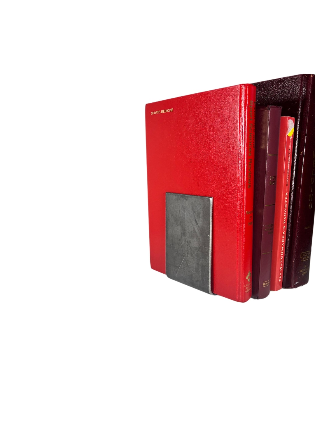 Metal Bookend Slide Under Bookend Simple Bookshelf Organizer Heavy Book ...