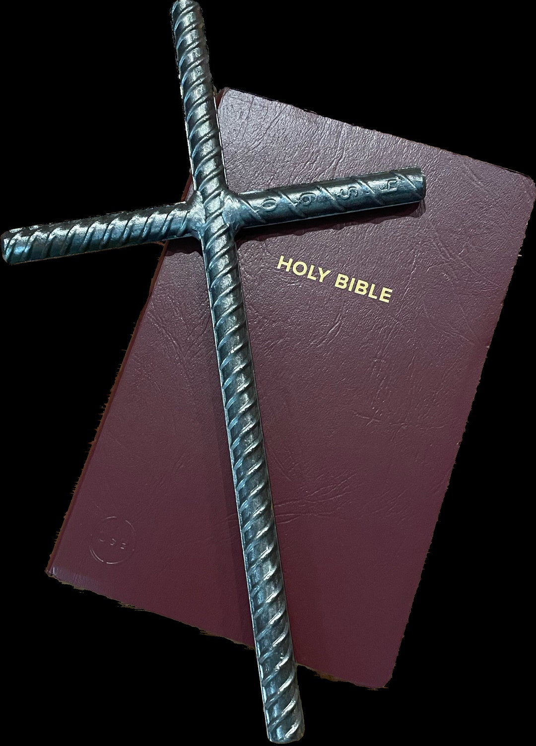 Steel Cross, Religious Cross, Handmade, Wrought Iron Home Decor, Prayer ...