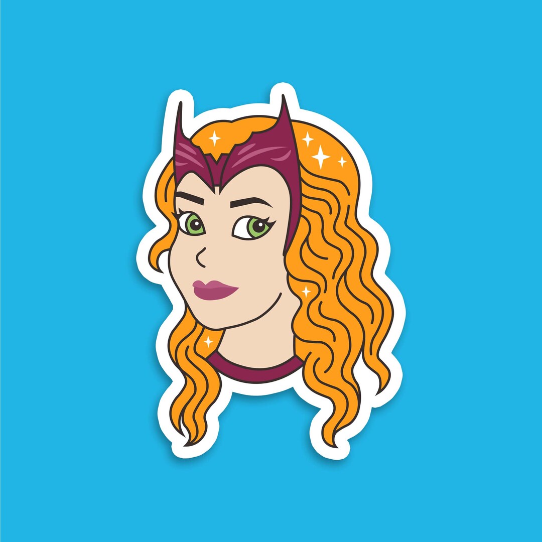 Sticker Scarlet Witch, Wanda Maximoff Superhero wandavision Plant ...