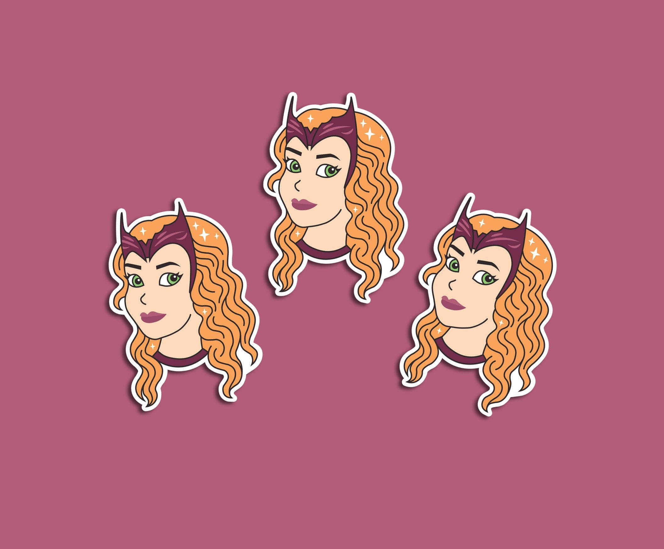Sticker Scarlet Witch Wanda Maximoff Superhero | Etsy