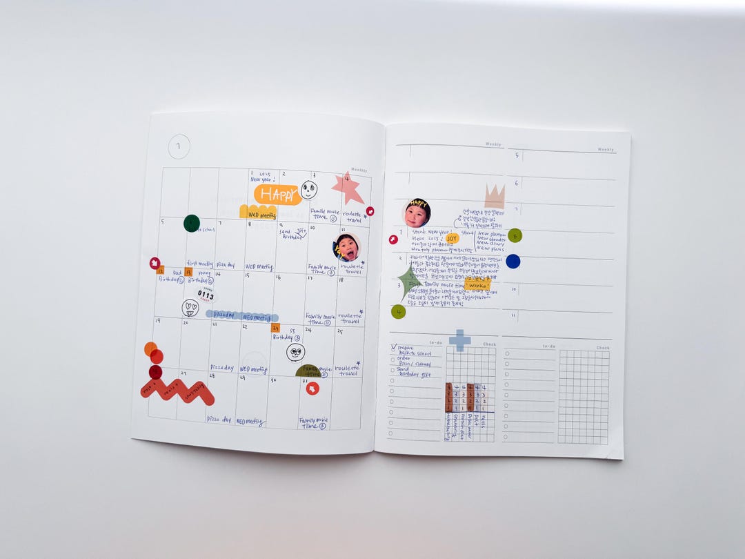 Large Year Note Planner, 8.5X11 Inch Planner Note. - Etsy