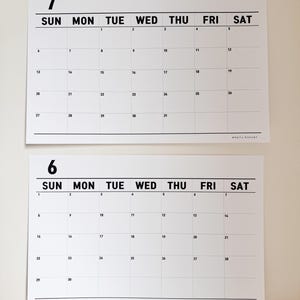 2026 Large Monthly Wall Calendar: Simple 17x11 Inch Planner - Etsy