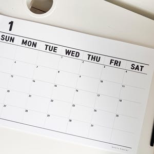 2026 Large Monthly Wall Calendar: Simple 17x11 Inch Planner - Etsy