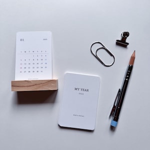 2025 Handmade Mini Simple Calendar, Mini Calendar, Desk Calendar, Wall ...