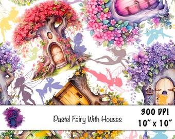 Seamless Digital Pattern Png Paper Mythical Fairy Fae - Etsy