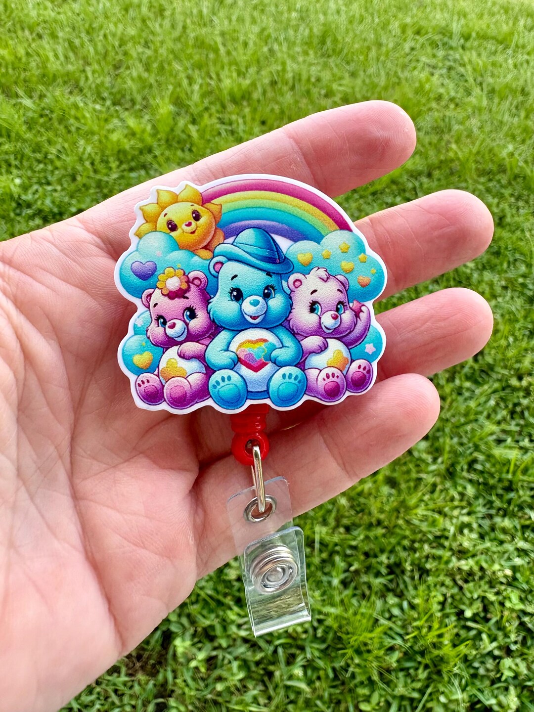 Care Bears Badge Reel | Cute Pediatrics Badge Reel | Nurse ID | Teacher ...